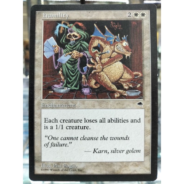 Magic: The Gathering(MTG) Card Humility Tempest | Shopee Philippines