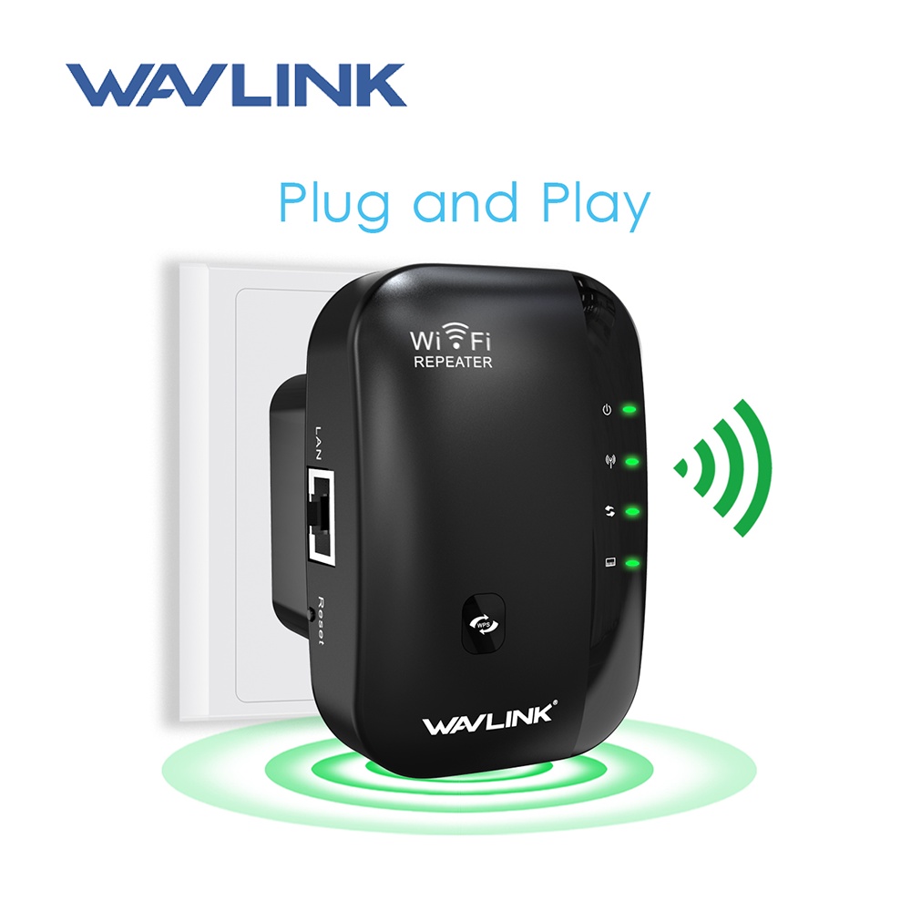 Wavlink N300 Wi-Fi Repeater Range Extender With 3dbi Internal Antennas ...