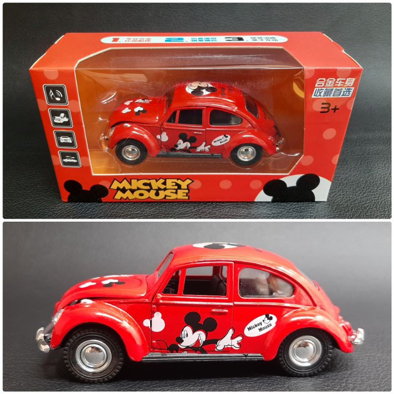Diecast VW Beetle Frog Mickey Mouse Car - Toy Gift Collection Car For ...