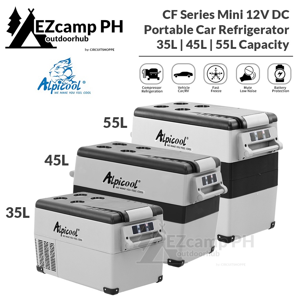 ALPICOOL CF Series 12V Portable Car Auto Camping Refrigerator Fridge Freezer Cooler CF35 CF45 ...