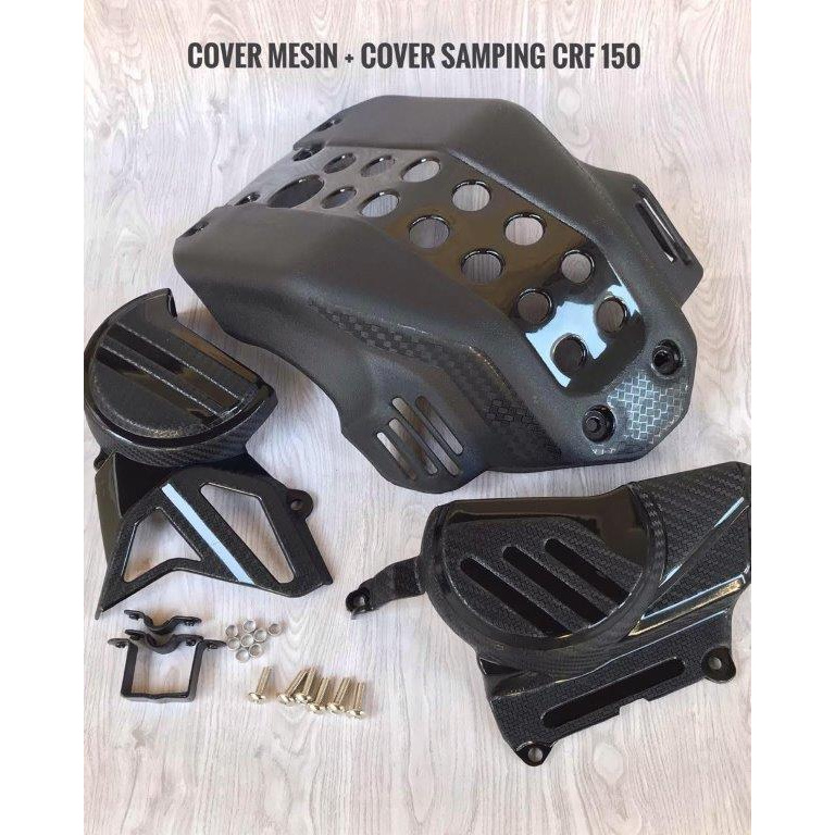 MESIN Engine GUARD ENGINE COVER ENGINE PROTECTOR SET CRF 150 L | Shopee ...