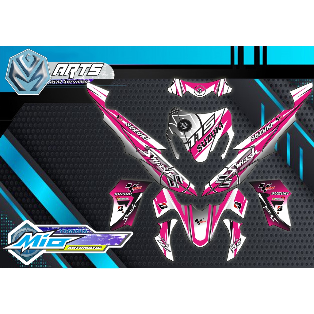 Suzuki Smash 115 Full body Set Decals Assorted Colors | Shopee Philippines