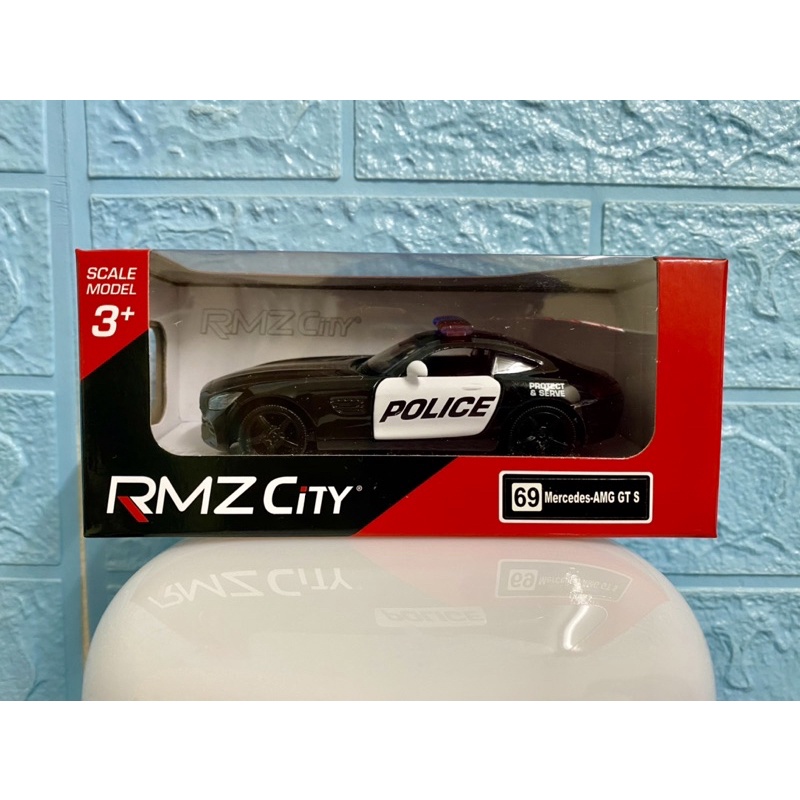 RMZ City MERCEDES-AMG GT S [POLICE Ver.] Black 1/32 1/34 1/36 Diecast ...