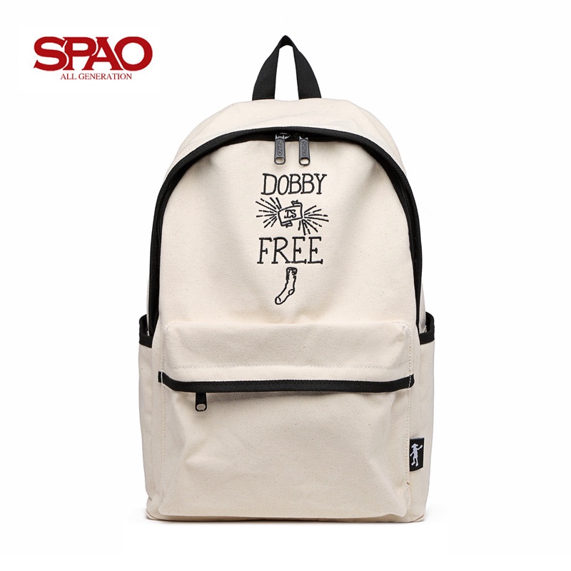 Korea SPAO Harry Potter Dobby Joint Single Canvas Bag Backpack Backpack ...