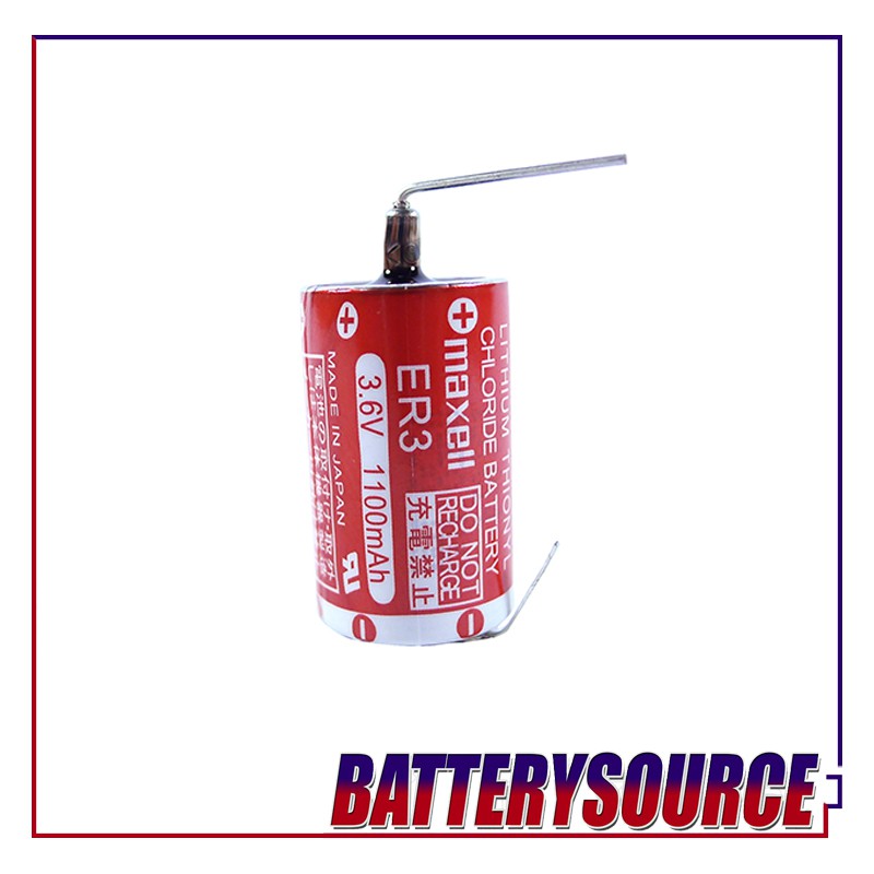 Maxell ER3V lithium thionyl chloride ER3 ER3VP 3.6V 1100mah ER-3VP ...