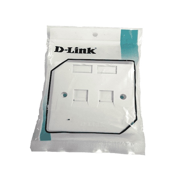 D-Link NFP-0WHI21 | Dual Faceplate Accepts Two Keystone Jacks with ...