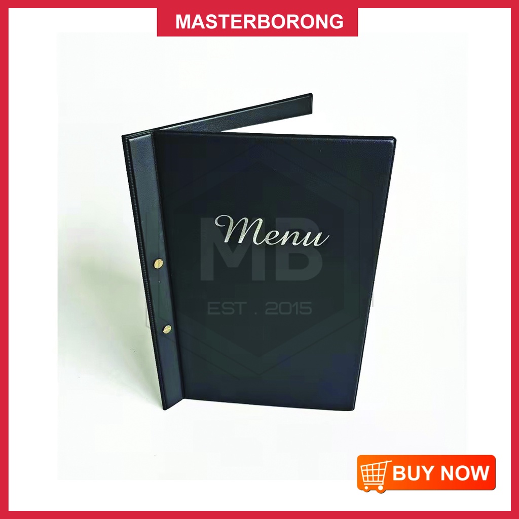 masterborong Menu Holder Cover Screw Bind A4 Clear Menu Cover ...