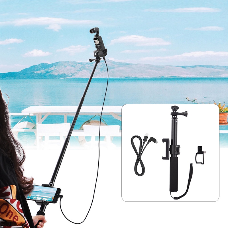 Selfie Stick for DJI OSMO Pocket 2 Gimbal Stabilizer Type-c to Type-c ...