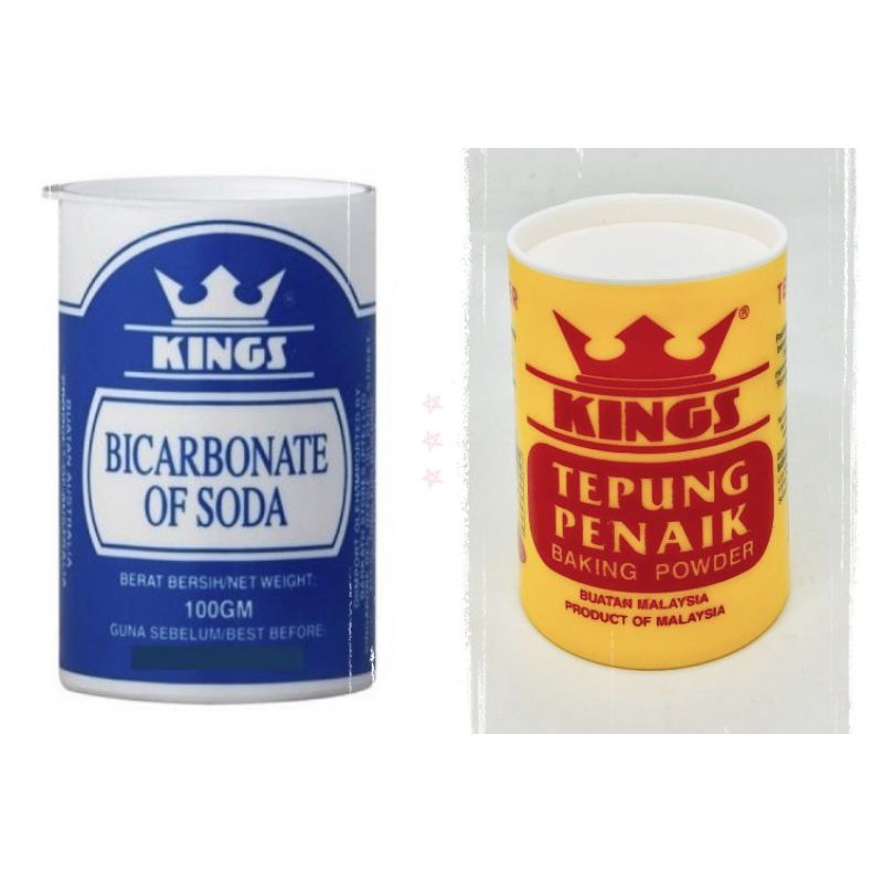 King Baking Powder / Bicarbonate of Soda 100g (Bicarbonate Flour ...