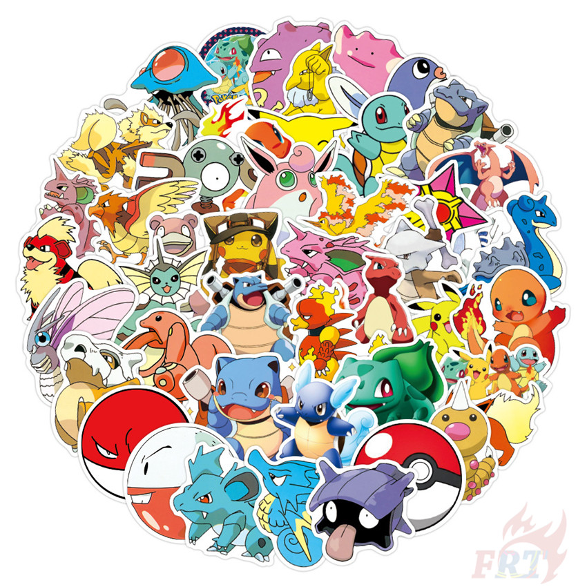 50Pcs/Set Pokemon Go - Series 05 Kawaii Anime Pocket Monster Stickers ...