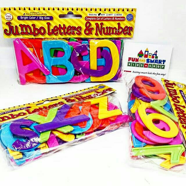 Jumbo Letters/Numbers in a Pack BF-608 | Shopee Philippines