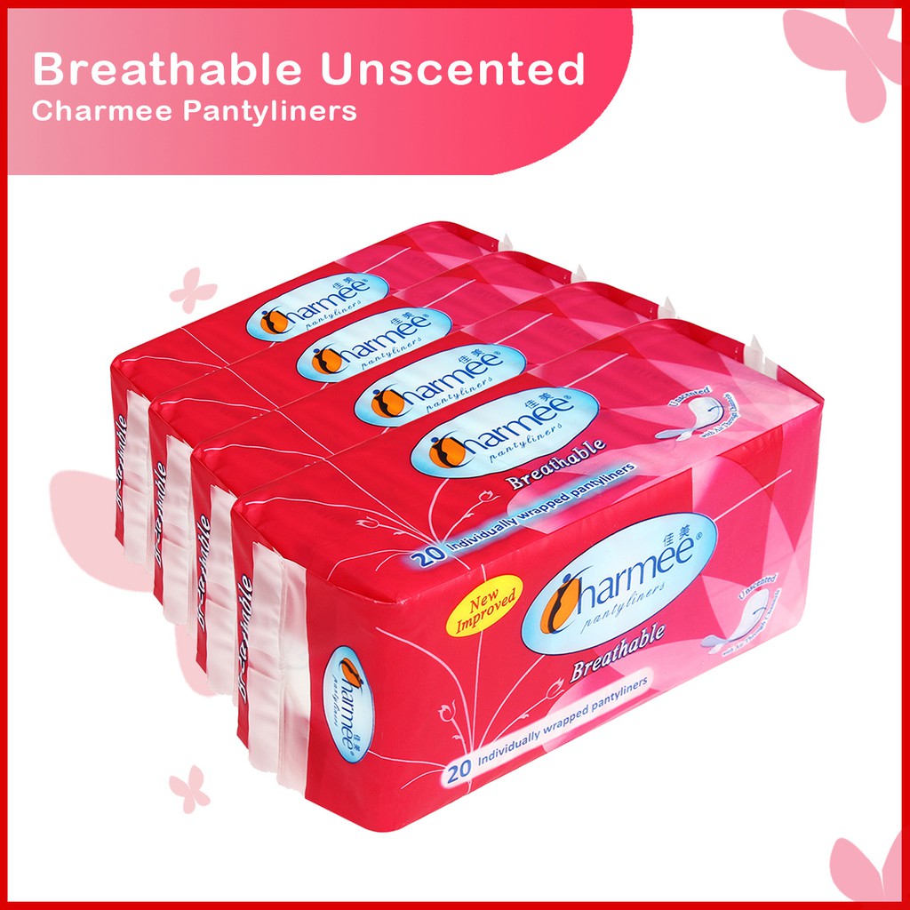 Charmee Breathable Unscented 20's x 4 | Shopee Philippines