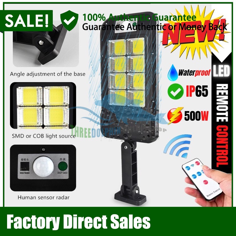 Upgraded 6 HEAD COB SOLAR Light POWERFUL HUMAN Body Induction MOTION ...