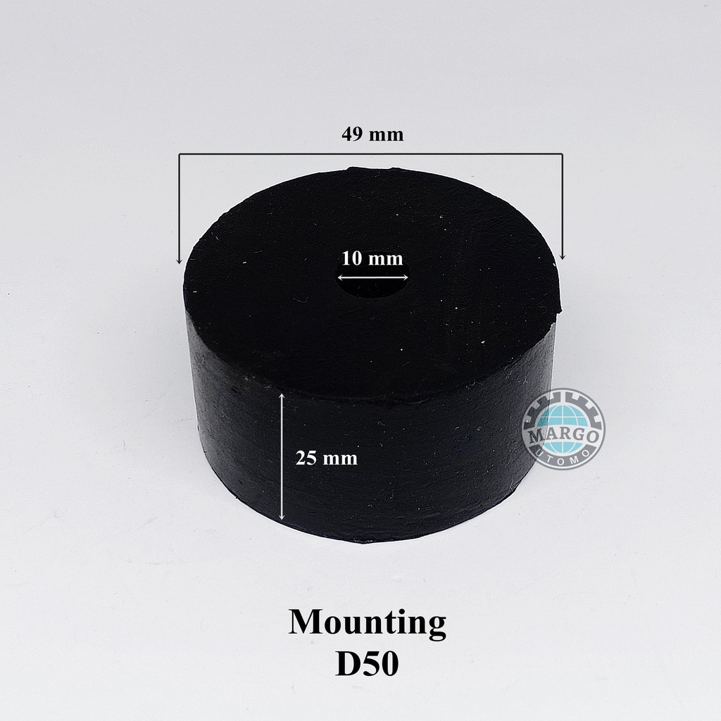 MESIN Engine Mounting Rubber Engine Mount D50 T30 Bolt Hole M10 ...