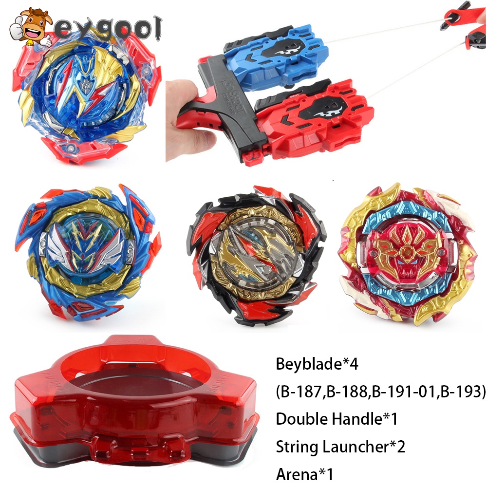 Beyblade Burst Toy Set With Arena Handle BD 184 Launcher Beybalde Kid's ...