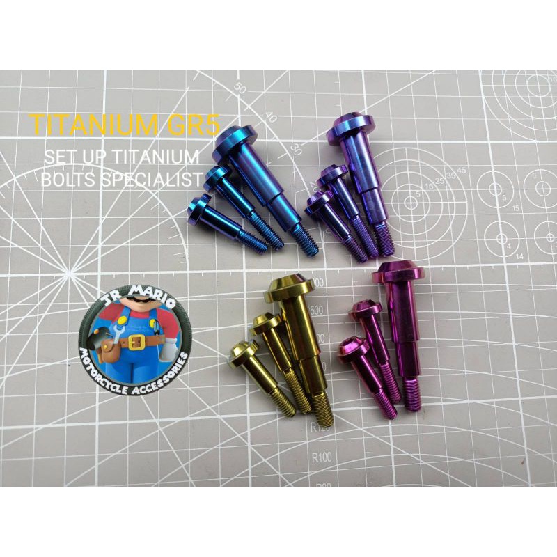 TITANIUM GR5 BRAKE LEVER BOLTS (CLICK/SCOOPY) | Shopee Philippines