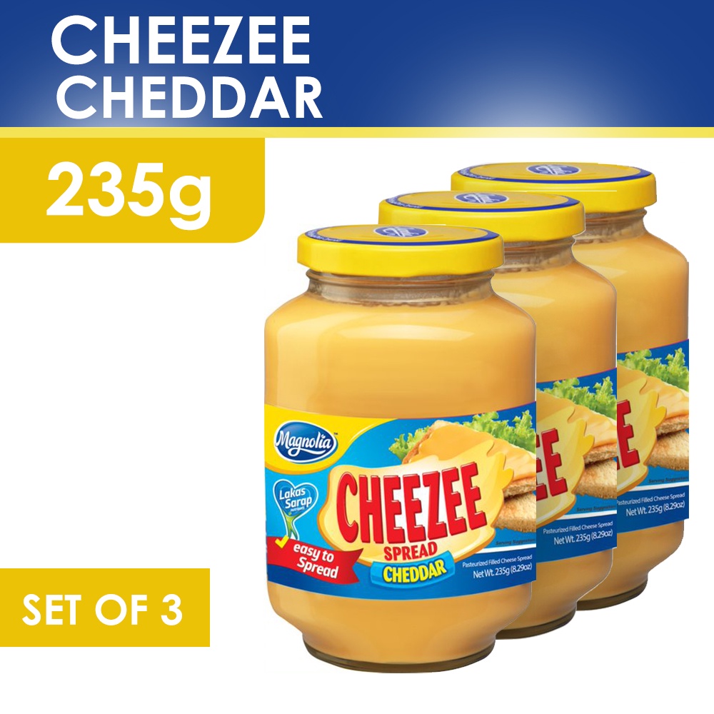 Magnolia Cheezee Spread Plain (235g) Set of 3 | Shopee Philippines