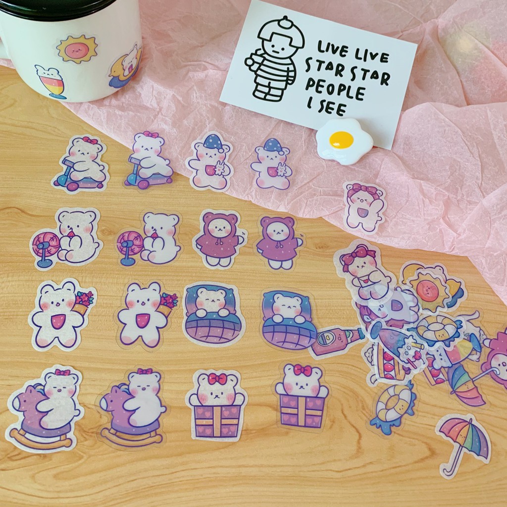 Cute Woof Sticker, Hot Trend Bear Sticker20 | Shopee Philippines