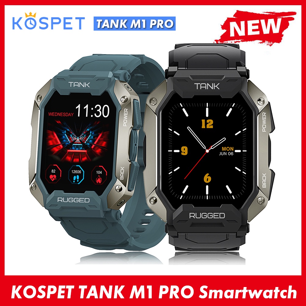 KOSPET TANK M1 PRO Outdoor Sports Bluetooth Call Smartwatches 1.72 ...