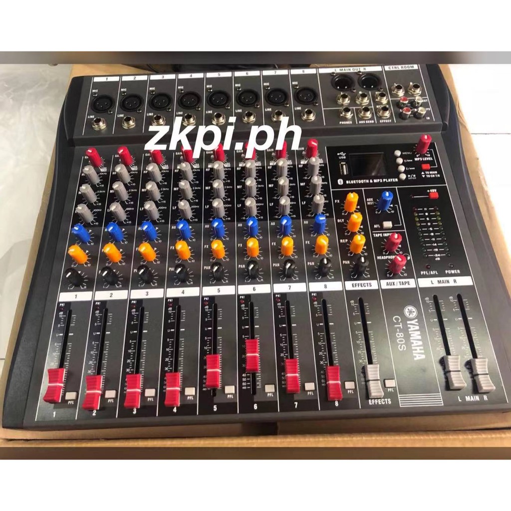 CT-80S 8 channel Mixer Bluetooth built-in | Shopee Philippines