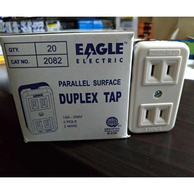 Eagle Electric 2 Gang Outlet Extension 15A 250V | Shopee Philippines