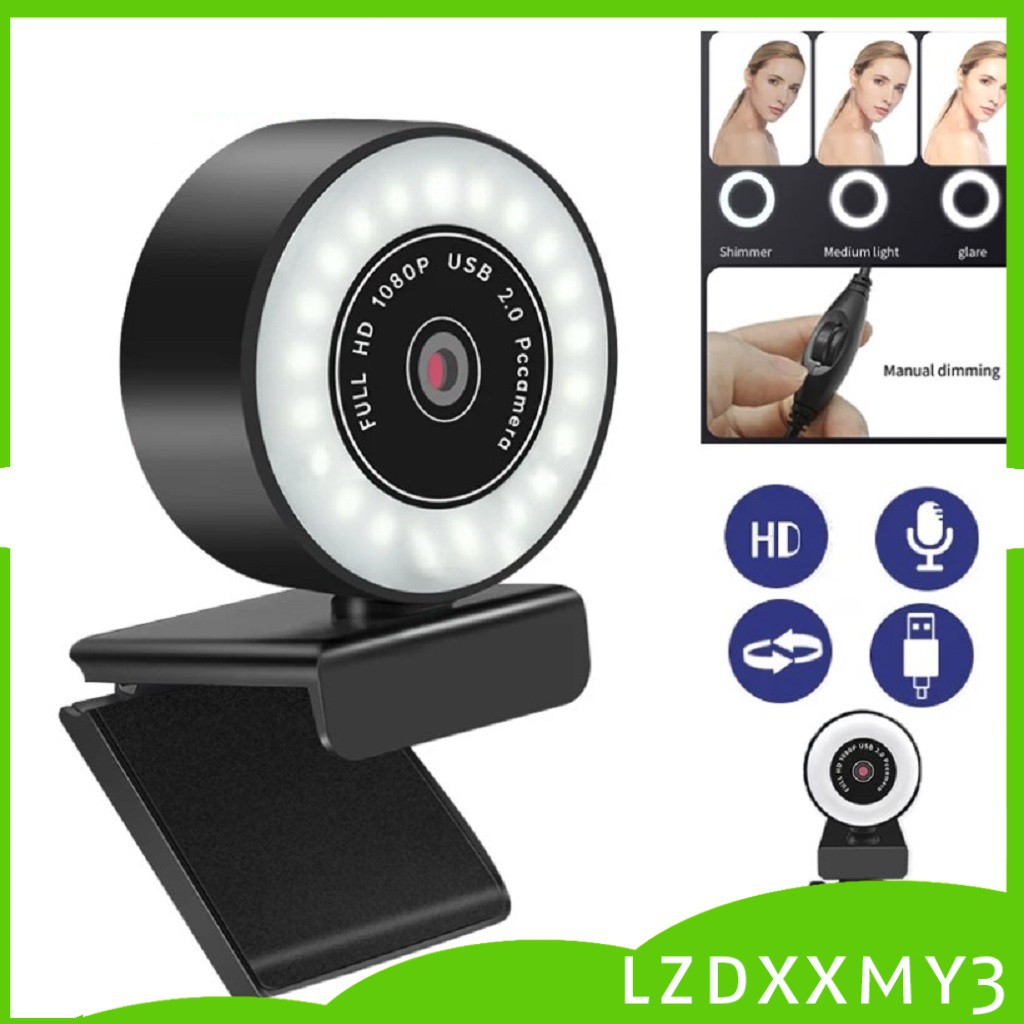 HOT Mini 2K/5MP with Fill Light and Mic Fixed Web Cam | Shopee Philippines