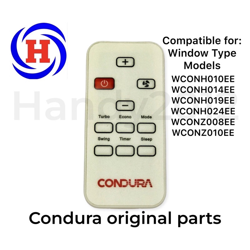 BRANDNEW REMOTE CONTROL FOR CONDURA AIRCON WINDOW TYPE | Shopee Philippines