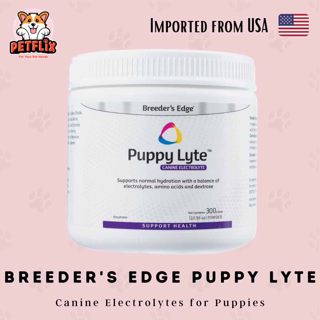 Breeders Edge Puppy Lyte Canine Electrolytes for Dogs/Puppies 300 grams ...