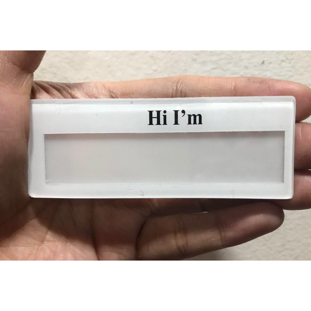 DIY NAMEPLATE BLANK NAMEPLATE INSERT NAMEPLATE WITH PIN | Shopee ...