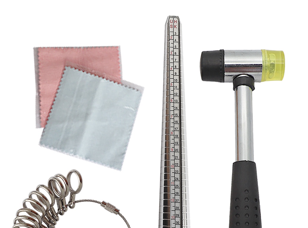 Ring Sizing Tool Kit - 5pcs Set of Essential Accessories for Measuring ...