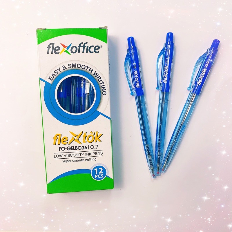 Flextok and Flexstick Ballpen Retractable Easy Smooth Writing 12pcs ...