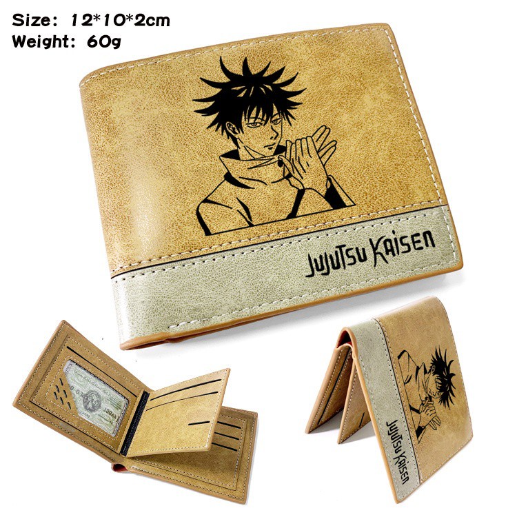 Jujutsu Kaisen Fushiguro Megumi Cartoon Student PU Leather Short Card ...