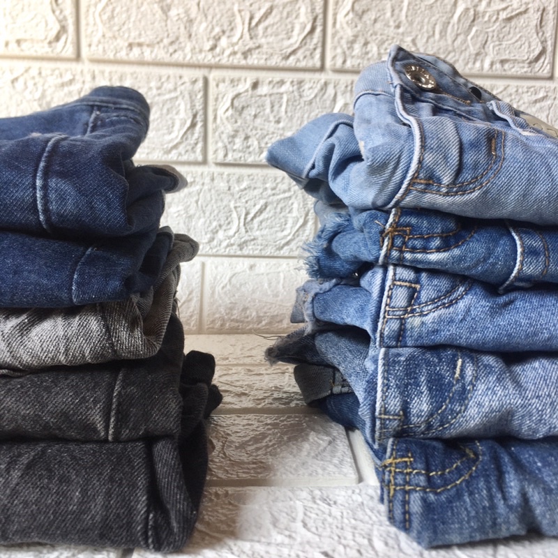 Dark blue tattered jeans (swipe left to see ww) | Shopee Philippines