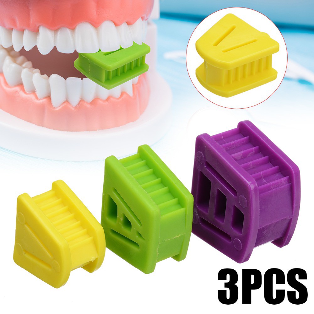 3PCS/1set Dental Silicone Latex Mouth Prop Bite Blocks | Shopee Philippines
