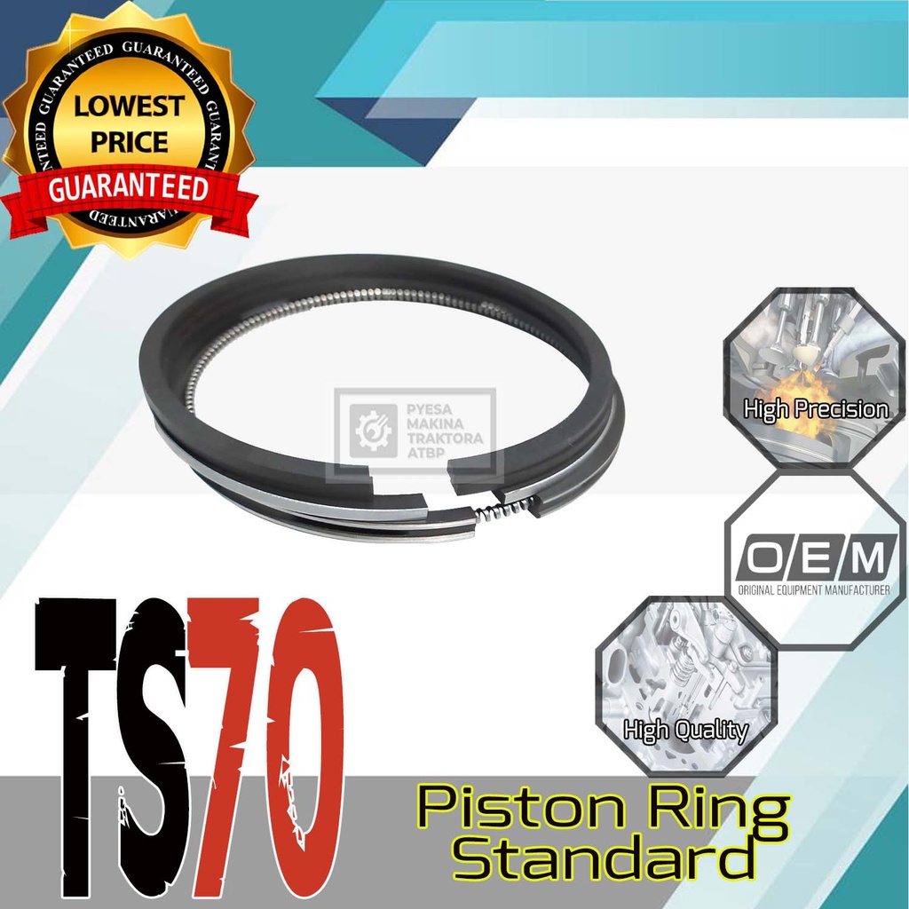Piston Ring Std for TS70 and TS180 Yanmar Water-Cooled Diesel Engine ...