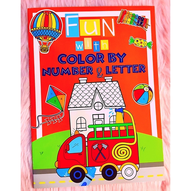 FUN WITH ACTIVITY - COLOR BY NUMBER & LETTER | Shopee Philippines