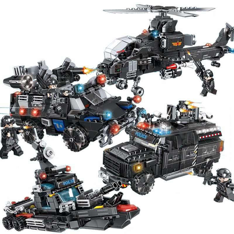 Building blocks toy swat minifigures Police series-Special Forces ...