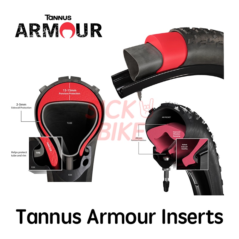 Tannus Armour Tire Inserts/Tubeless Rim Puncture Protection | Shopee ...