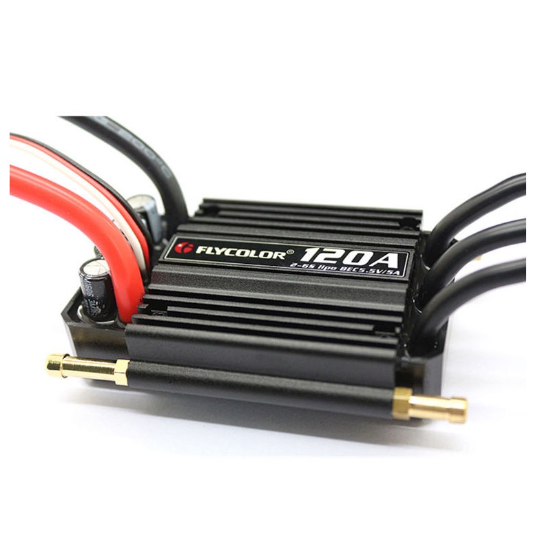 Flycolor 50A 70A 90A 120A 150A Brushless ESC 2-6S RC Boats Waterproof ...