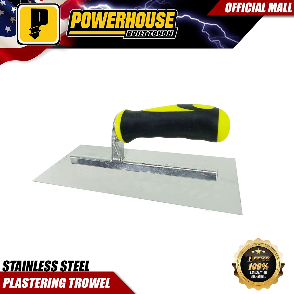 Powerhouse Stainless Steel Plastering Trowel Plain 260mmx110mm PHHT ...