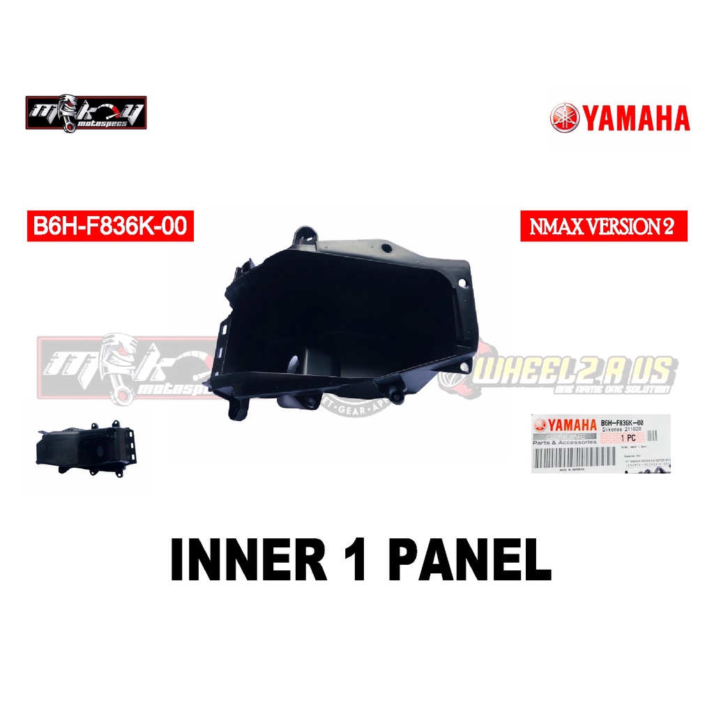 YAMAHA GENUINE INNER PANEL FOR NMAX VERSION 2 (B6H-F836K-00) | Shopee ...