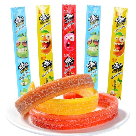 Haitai Sour gummy Strip Belt Candy YouUs Ozzy 45 | Shopee Philippines