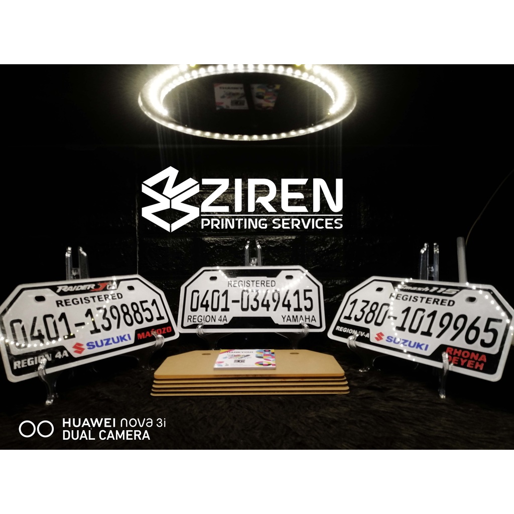 Temporary Plate Acrylic 3mm for all Motorcycle Brands and Unit | Shopee ...