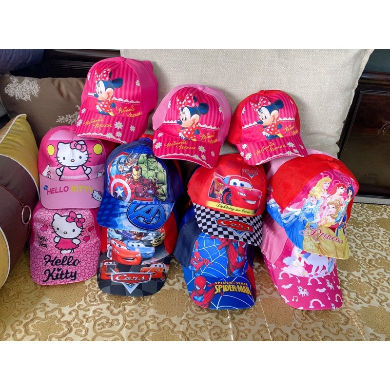 Cute Cartoon character cap for kids/ hat for kid 2-10years old, girls ...