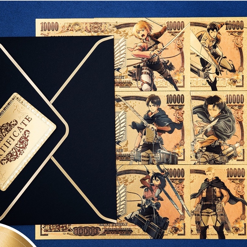 PPPH Attack On Titan Shingeki No Kyojin Commemorative Bank Notes ...