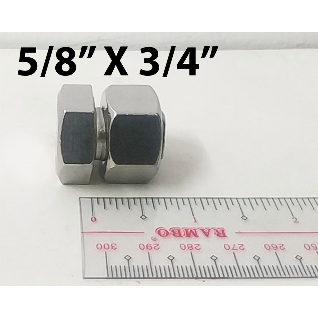 SS BOLT 5/8" X 3/4" WITH 1 PIECE NUT ( STAINLESS STEEL ) | Shopee ...