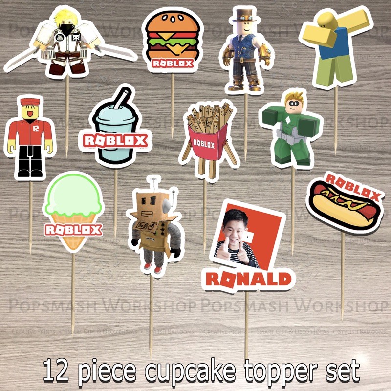 ROBLOX Robloxs Cake and Cupcake Topper Set | Shopee Philippines