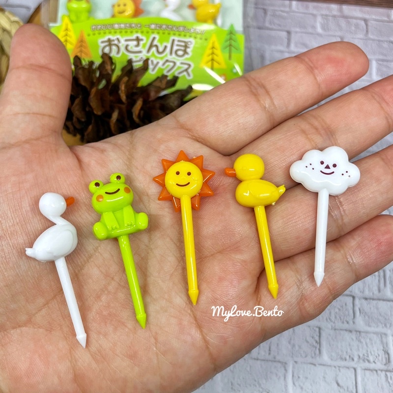 Foodpick Bento Skewer Food Picks Fruit Fork Lunch Box Duck Frog ...