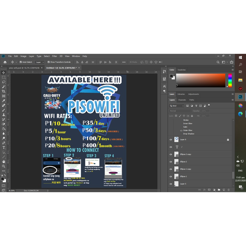 Tarpaulin for Pisowifi/ Waterproof Sticker for Vendo Box | Shopee ...