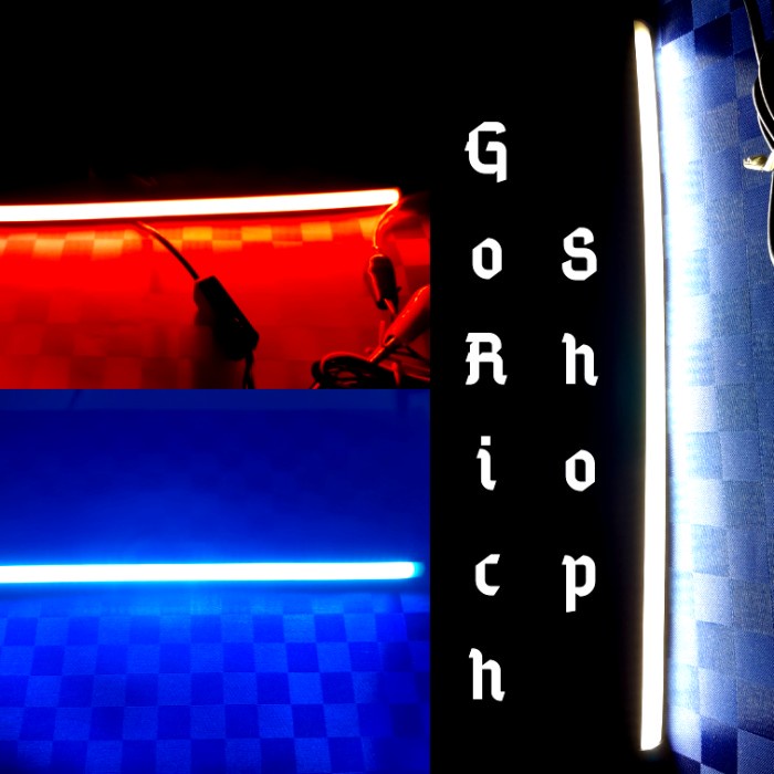 4 In 1 60Cm Led Drl + Turn Signal & Night Running Hazard Brake Strobe ...